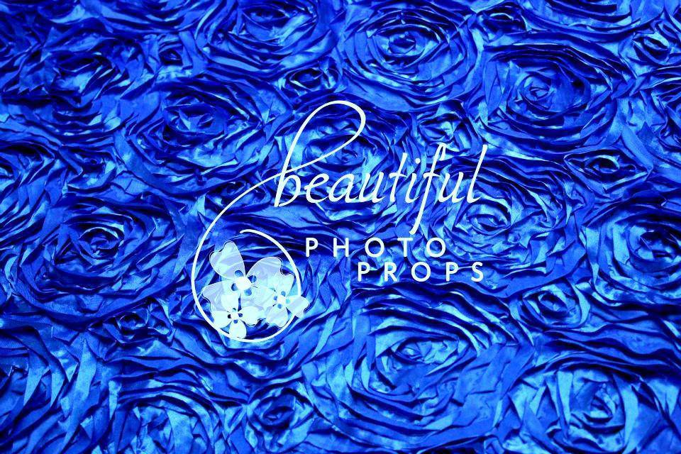 Cobalt Blue Posing Fabric Backdrop – Beautiful Photo Props