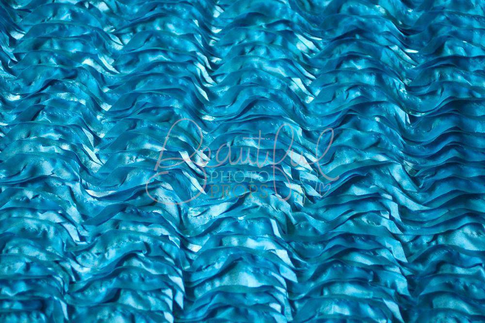 Turquoise Blue Posing Fabric Backdrop – Beautiful Photo Props